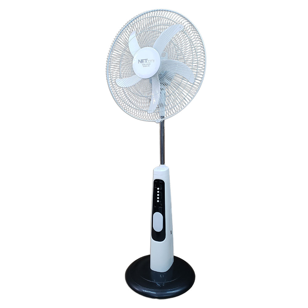 Fan, Stand, Rechargeable, 18 inch, Solar Panel, NetCom ...