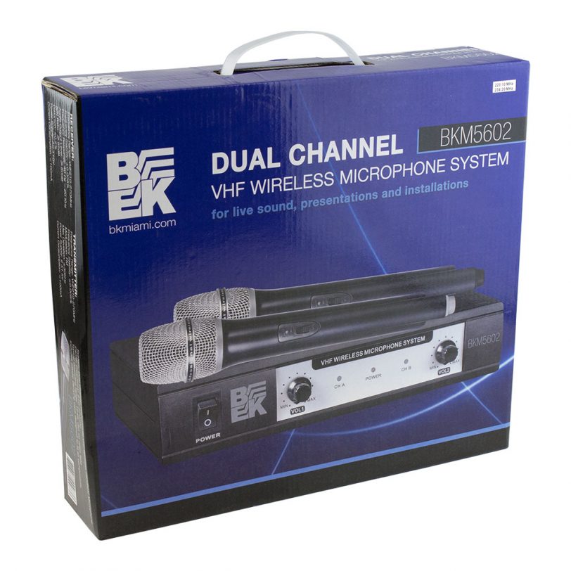 Dual Channel VHF Wireless Microphone - mayaselectronics.bz