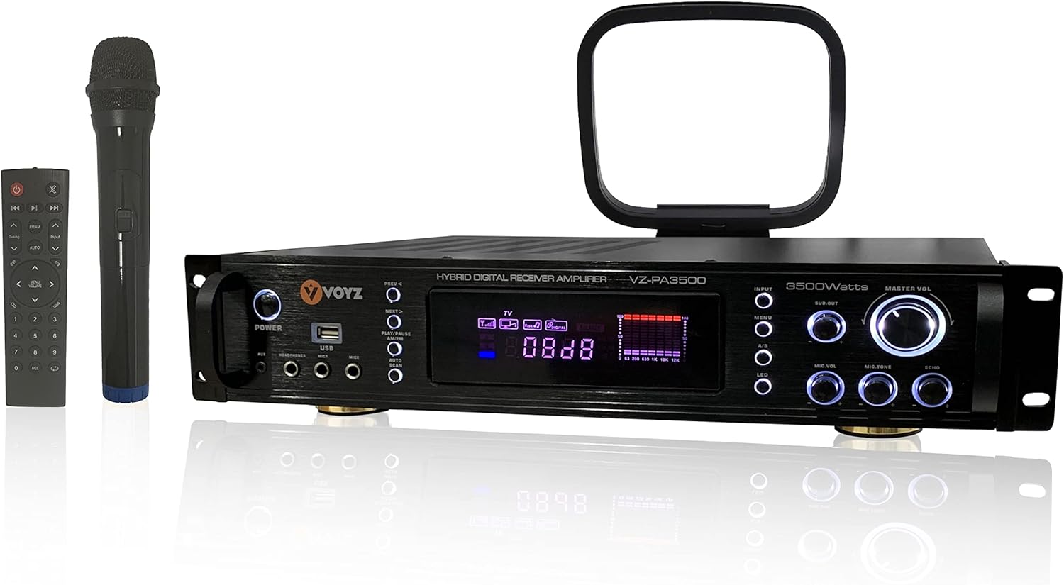VOYZ Wireless Bluetooth Digital Home Stereo Amplifier - Hybrid Multi ...