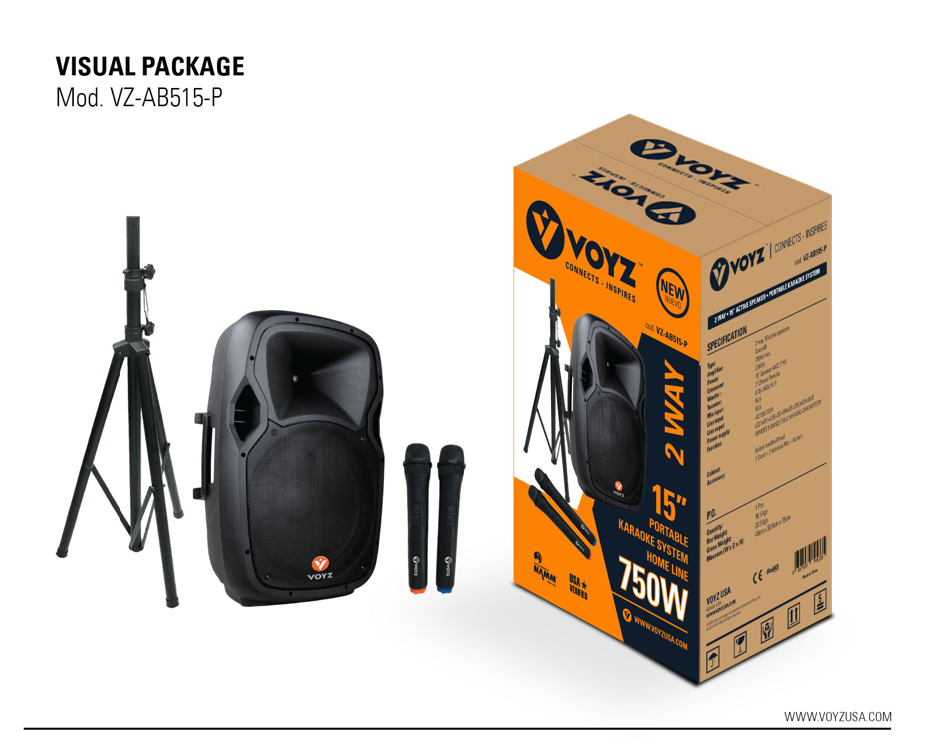 Portable 2 Way 15” Active Speaker - mayaselectronics.bz