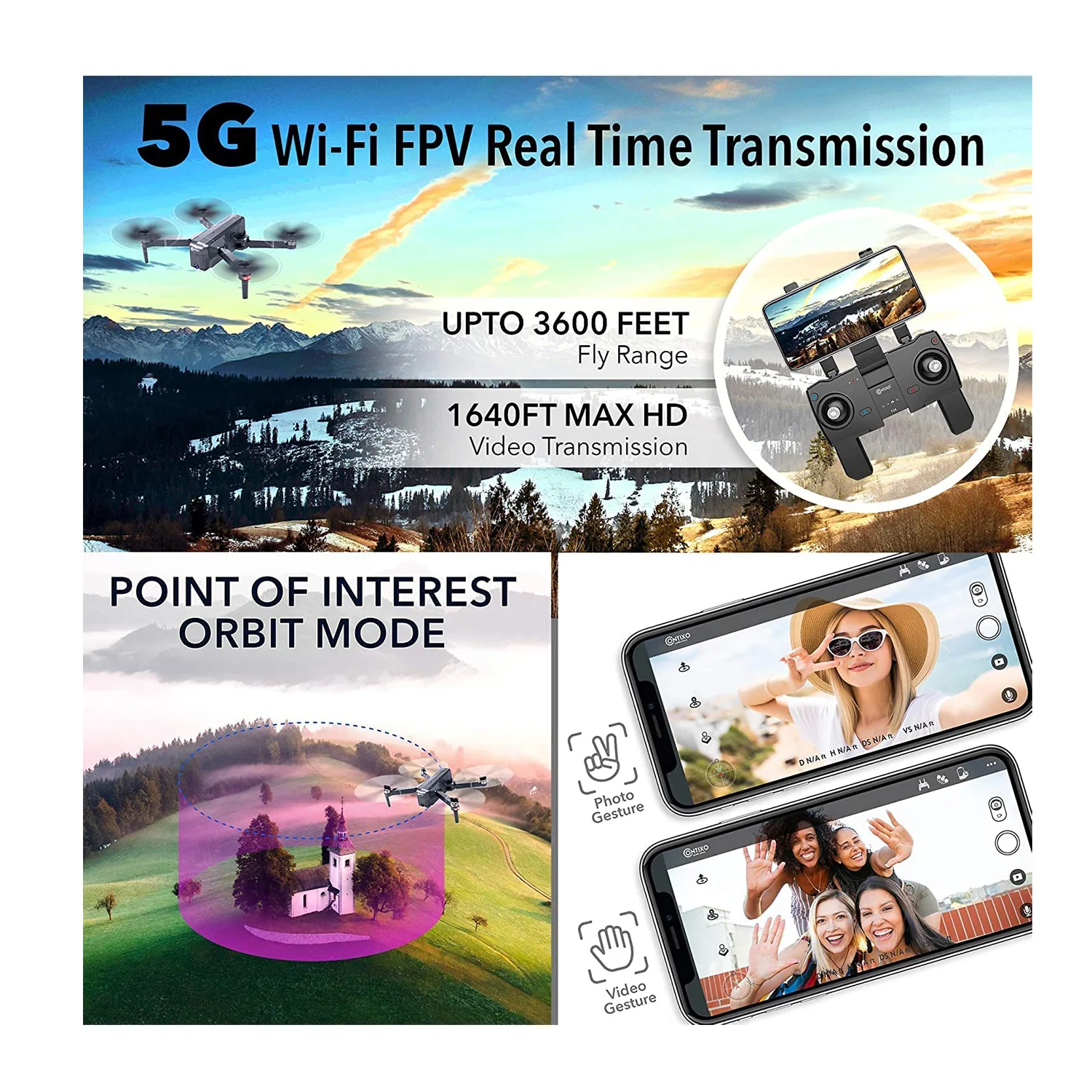 Contixo F24 Pro Drone with 4K Camera – mayaselectronics.bz