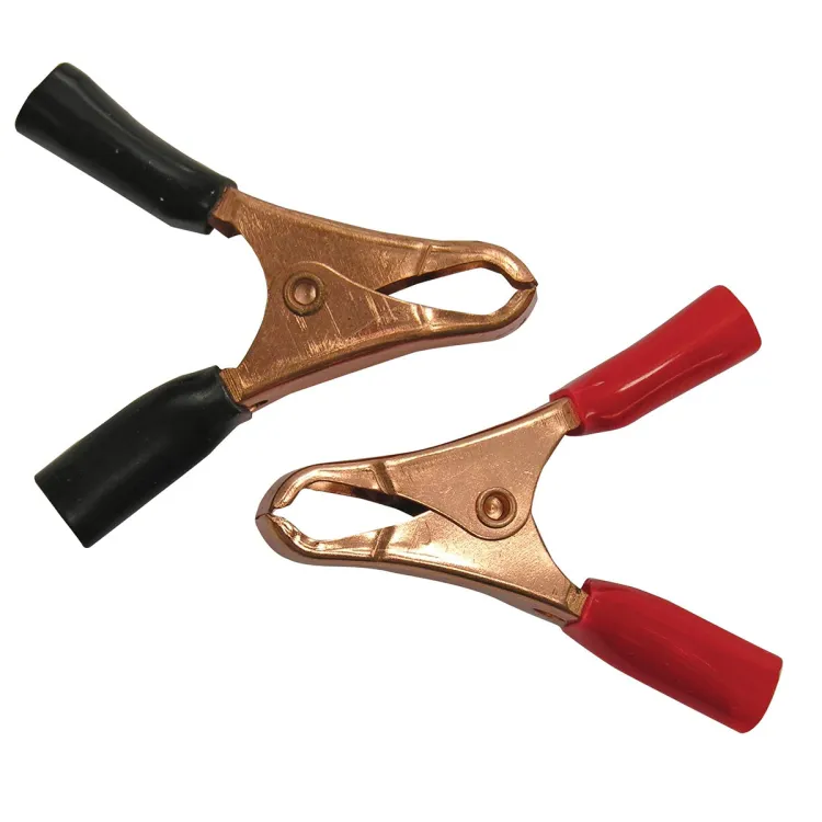 Battery Clips, 20 Amps ,3-1/4" (75mm) Black - mayaselectronics.bz