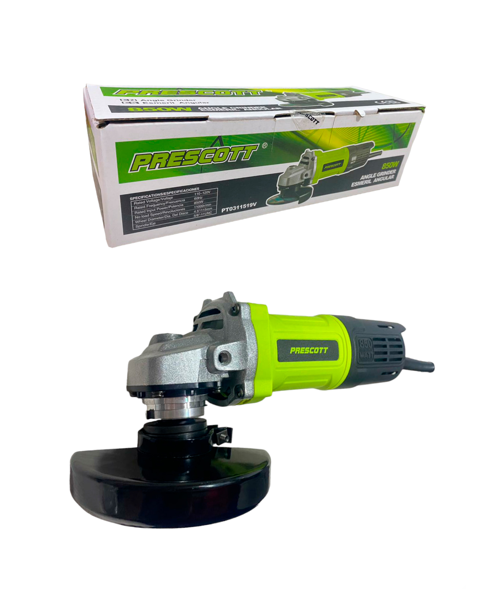 Grinder, Angle, 4½", 850w, Prescott - mayaselectronics.bz