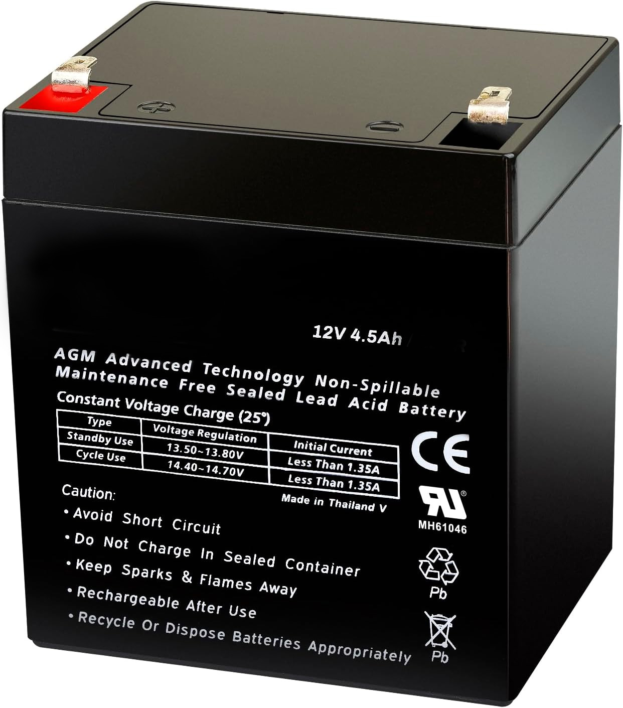 Battery, Lead Acid , Sealed, 12v, 4.5A - mayaselectronics.bz
