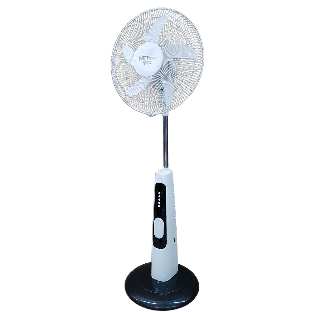 Fan, Stand, Rechargeable, 16 inch, Solar Panel, NetCom ...