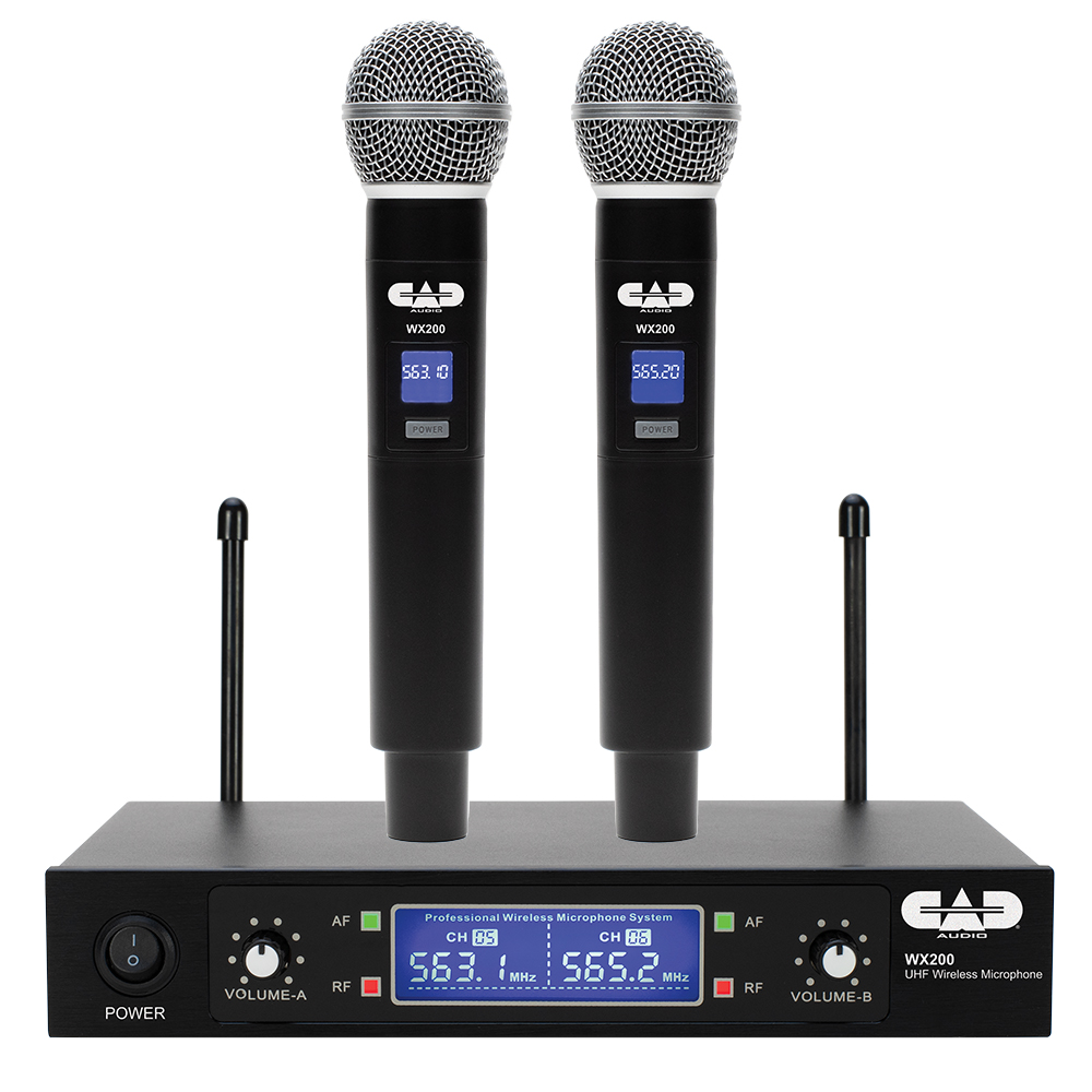 WX200 UHF Wireless Dual Handheld Microphone System - mayaselectronics.bz