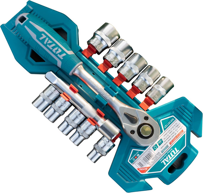 Socket Set, ¼", 12pc, Cr.V, Total - mayaselectronics.bz