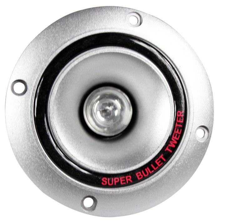 Speaker, Tweeter, Bullet, 4, 75W (RMS), Silver, Blue LED ...