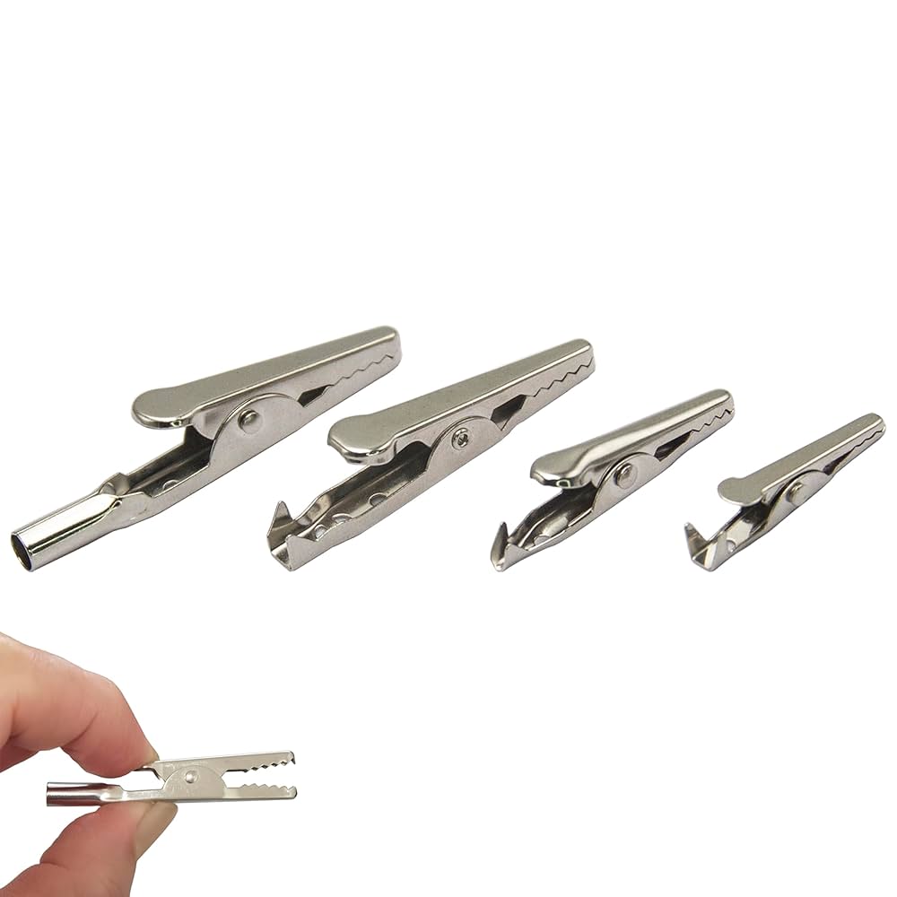 Small Alligator Clips Gold /Silver - mayaselectronics.bz