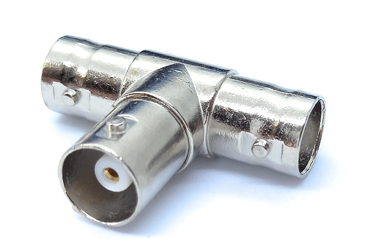 "T" Type Adapter "BNC" Female to Two "BNC" Female - mayaselectronics.bz