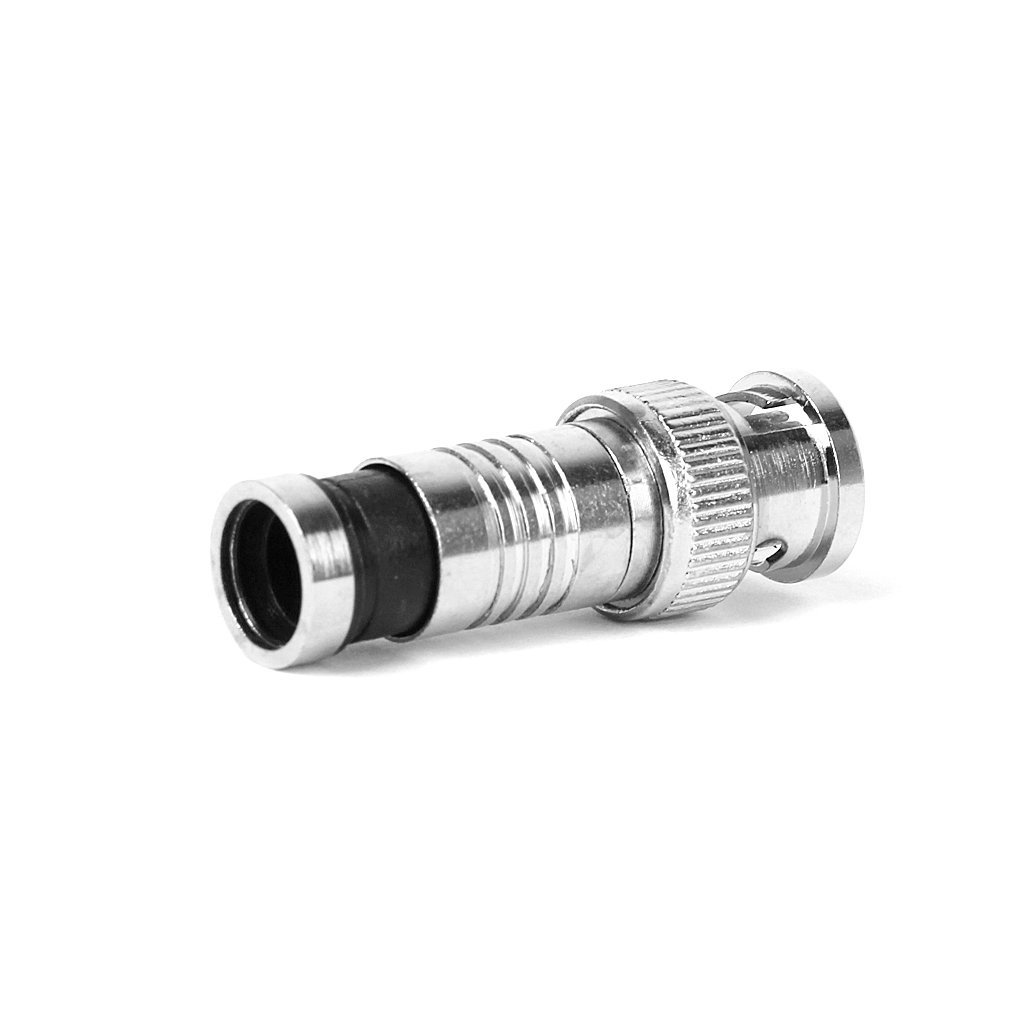 Connector End, BNC, Compression, for RG-6, Black - mayaselectronics.bz