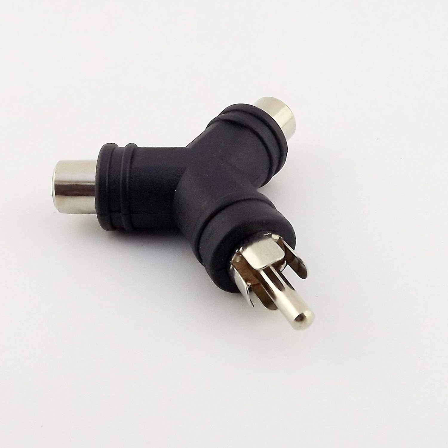 Connector, Adapter, Audio, RCA Male to two RCA Female "Y ...