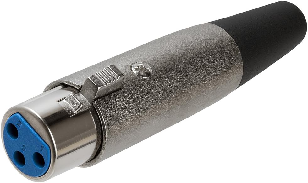 Connector End, XLR, Female, Nickel - mayaselectronics.bz