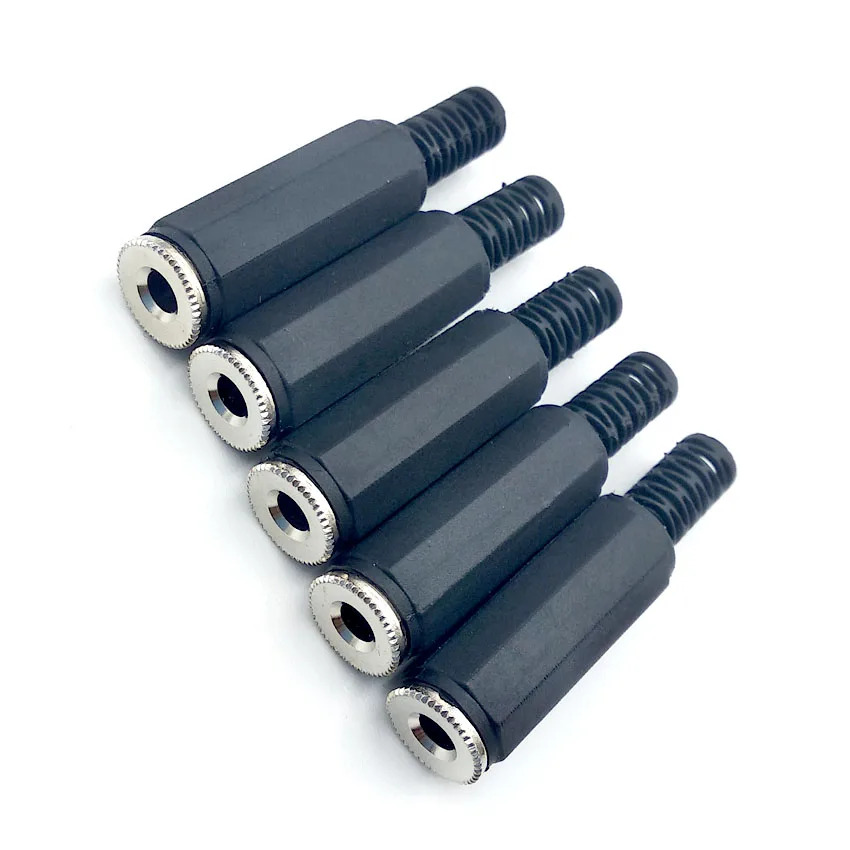Connector End, 3.5mm Mono, Female, Plastic - mayaselectronics.bz