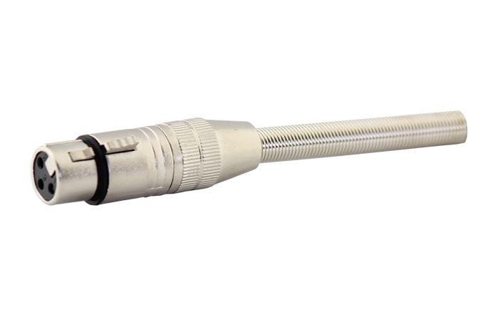 XLR connector with Long Metal Spring - mayaselectronics.bz