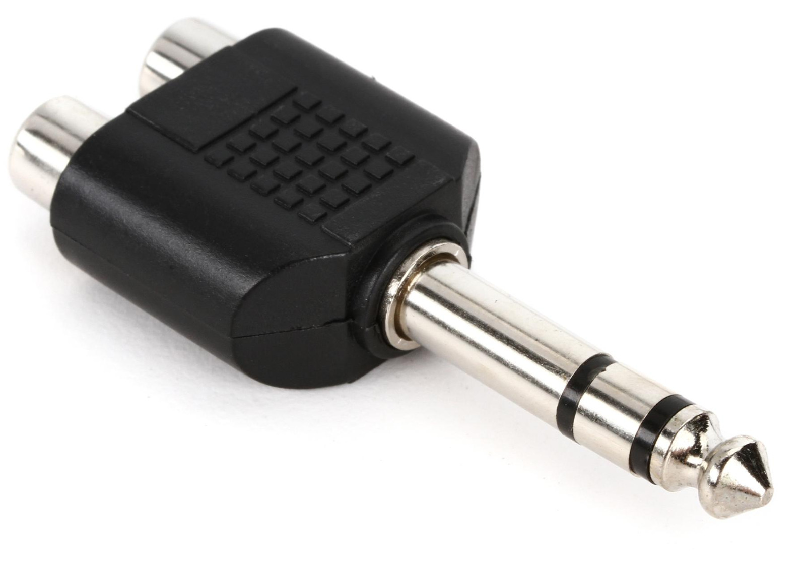Connector, Adapter, Audio, 1/4" Stereo plug to Dual RCA Jacks ...